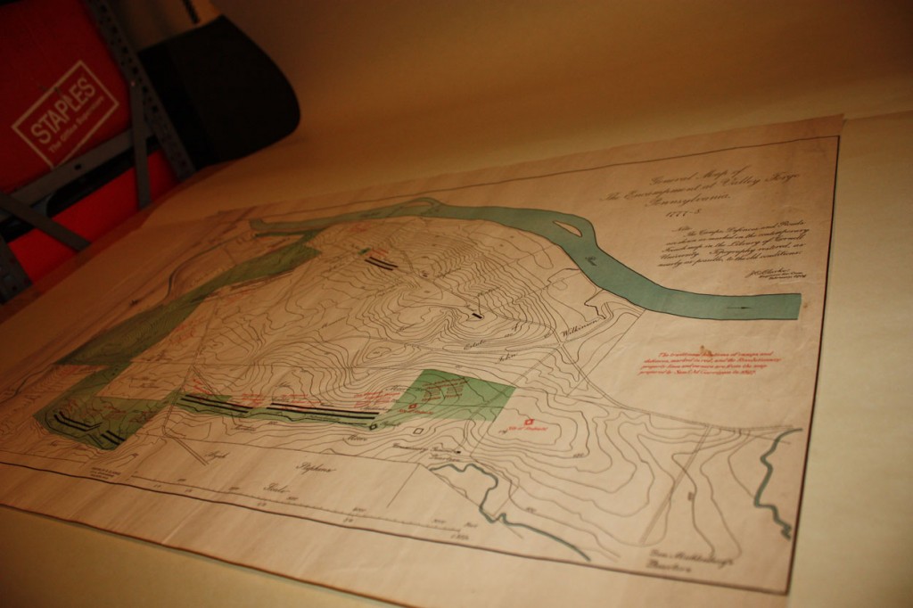 Topographic Map of Washington’s Valley Forge Encampment – Frankford Gazette