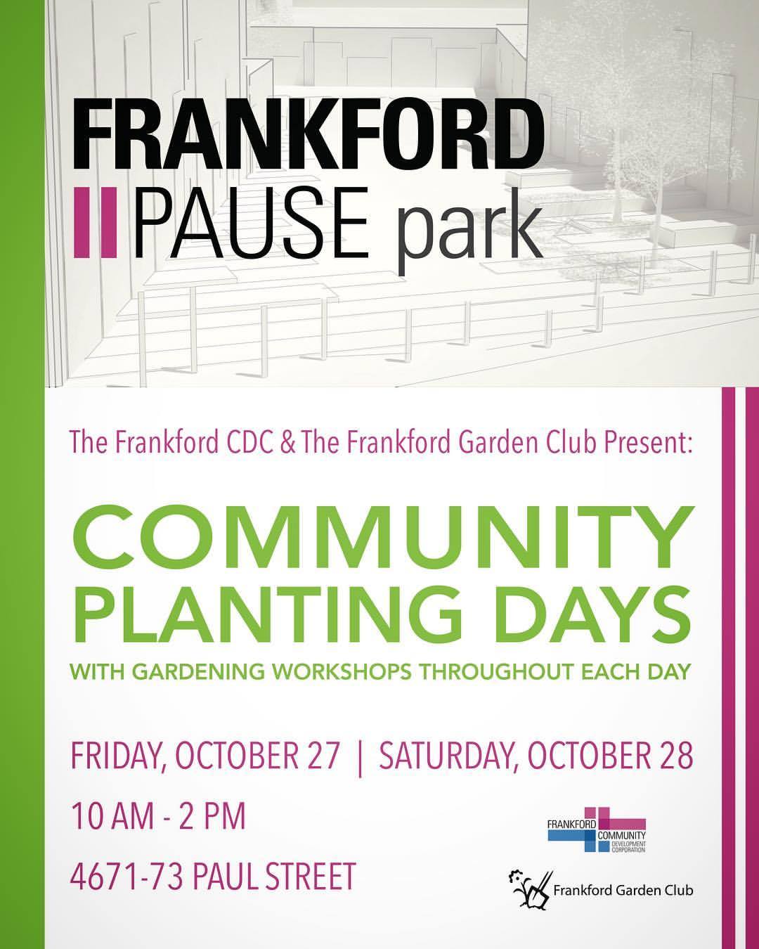 Frankford Pause Park Community Planting Days – Frankford Gazette
